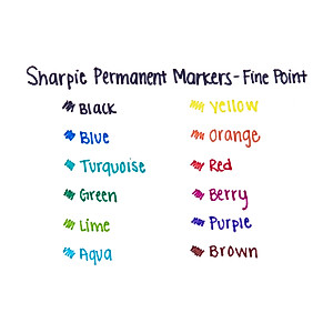 SHARPIE Retractable Permanent Marker, Fine Point, Black, 1 Count