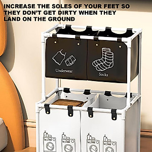 Generic Laundry Basket Organizer,Household Tall Laundry Bag, Laundry Bins for Cloth Compartment Organizing,Laundry Organization and Storage Baskets for Home, JI99U5VFPTMT5FJE