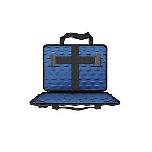 MAXCases Explorer 4 Rigid Laptop Work-In Case Shock Absorbing Ballistic Nylon Material | Slim Design, Weather-Proof Exterior w/Pocket (Black) (14 Inch)