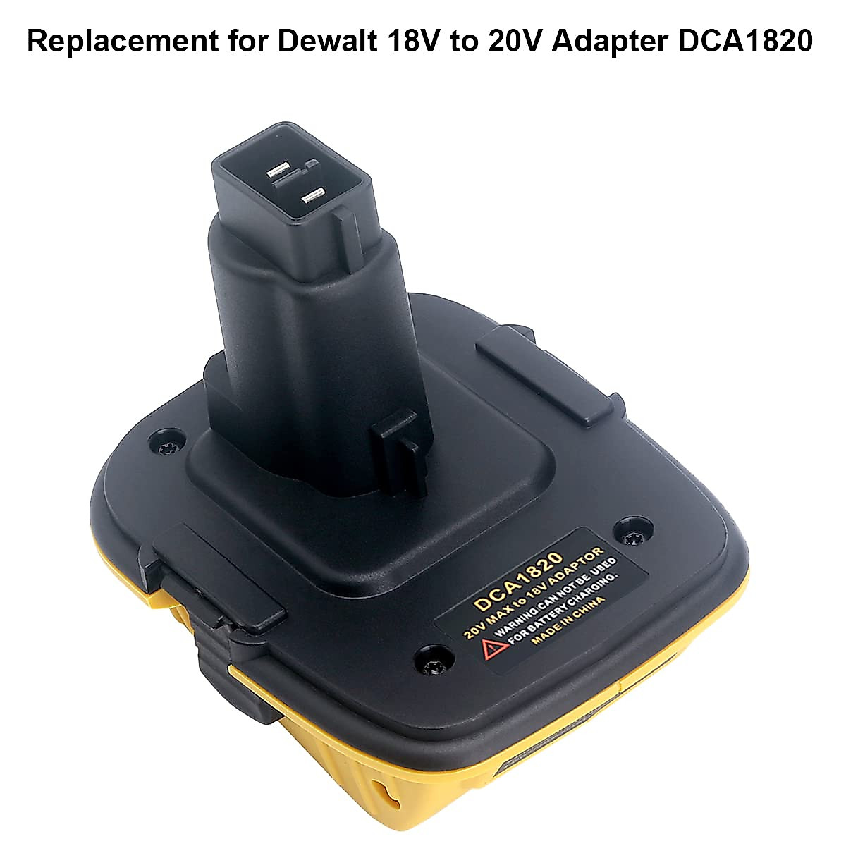 ELEFLY DCA1820 Replacement for Dewalt 18V to 20V Adapter, Compatible with Dewalt 20V Lithium Battery DCB206 DCB204 DCB203 for 18V NiCad NiMh DC9096 DC9098 DC9099 DW9098 DW9096