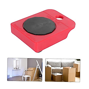 CLISPEED 2pcs Plastic Wheel Furniture Heavy Duty Dolly Small Mover Rotating Tea Pot Transport Roller Dolly Movers Dolly Small Hand Truck T Tool Hand Trucks Heavy Duty Square Mobile Car