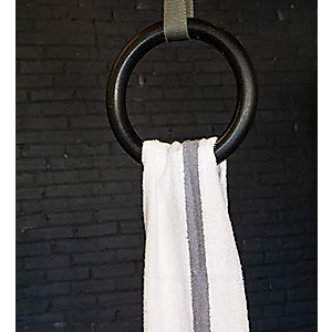 Arkwright White Hand Gym Towels - (Pack of 12) Decorative Luxury Hotel Guest Bulk Towel, Soft and Absorbent, Perfect for Workout, Spa, and Bath, 16 x 27 in, Grey