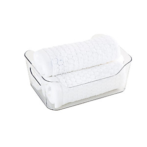 Simplify 3 Pack Small, Super Clear Storage Tote Bin