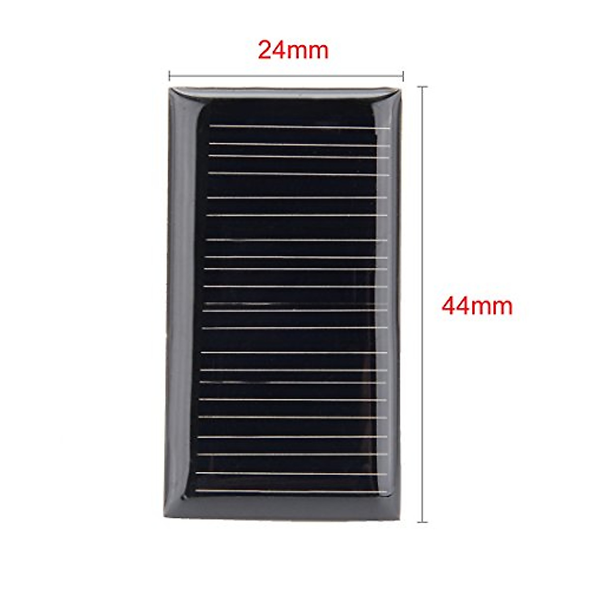 uxcell 5Pcs 5V 25mA Poly Mini Solar Cell Panel Module DIY for Phone Light Toys Charger 44mm x 24mm