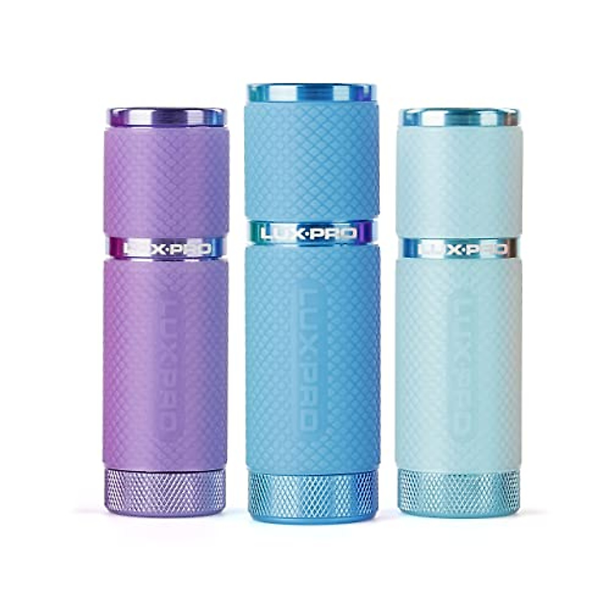 LUXPRO LP395 Gels Glow-in-the-Dark LED Flashlight (Purple, Blue, Teal)