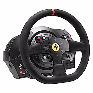 THRUSTMASTER T300 Ferrari Integral Racing Wheel Alcantara Edition Racing Wheel with pedals Compatible with (PS5, PS4, PC)