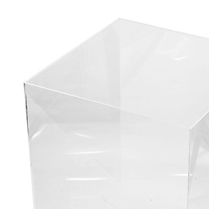 BJTDLLX Acrylic Display Case (12 x 12 x 24 inch), Tall Clear Plastic Box Dust Proof Action Figures Toy Acrylic Case, Collectibles Display Case Display Countertop Box for Display Figures Dolls