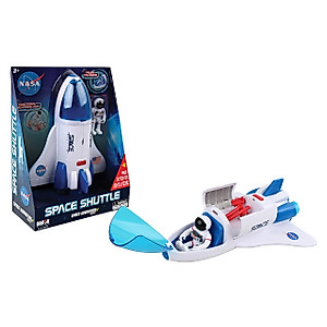 Daron NASA Space Adventure Series: Space Shuttle with Lights & Sounds & Figure, Approx 9" X 7", Medium