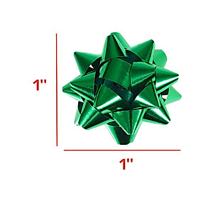 150pcs 1 Inch Gift Wrap Bow 1" Tiny Self Adhersive Mini Present Wraping Mini Bows 6 Colors Holiday Festiveal Christmas Decoration (SERSEE 1")
