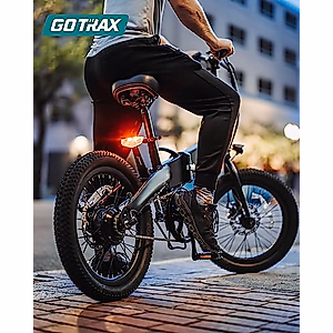 Gotrax F1 20" Folding Electric Bike for Adults, 20Mph Power by 350W, Weighs Only 45lbs, 48V Removable Battery and Smart LCD Display, 5 Pedal-Assist Levels, Suitable for Leisure Riding &Commuting White