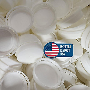 BOTTLE DEPOT USA [20 Pack] Half Gallon Jugs Bottles (64 oz) with Tamper Evident White Screw Caps – Great for Homemade Juices, Milk, Smoothies, Tea and Other Beverages - Food Grade BPA Free