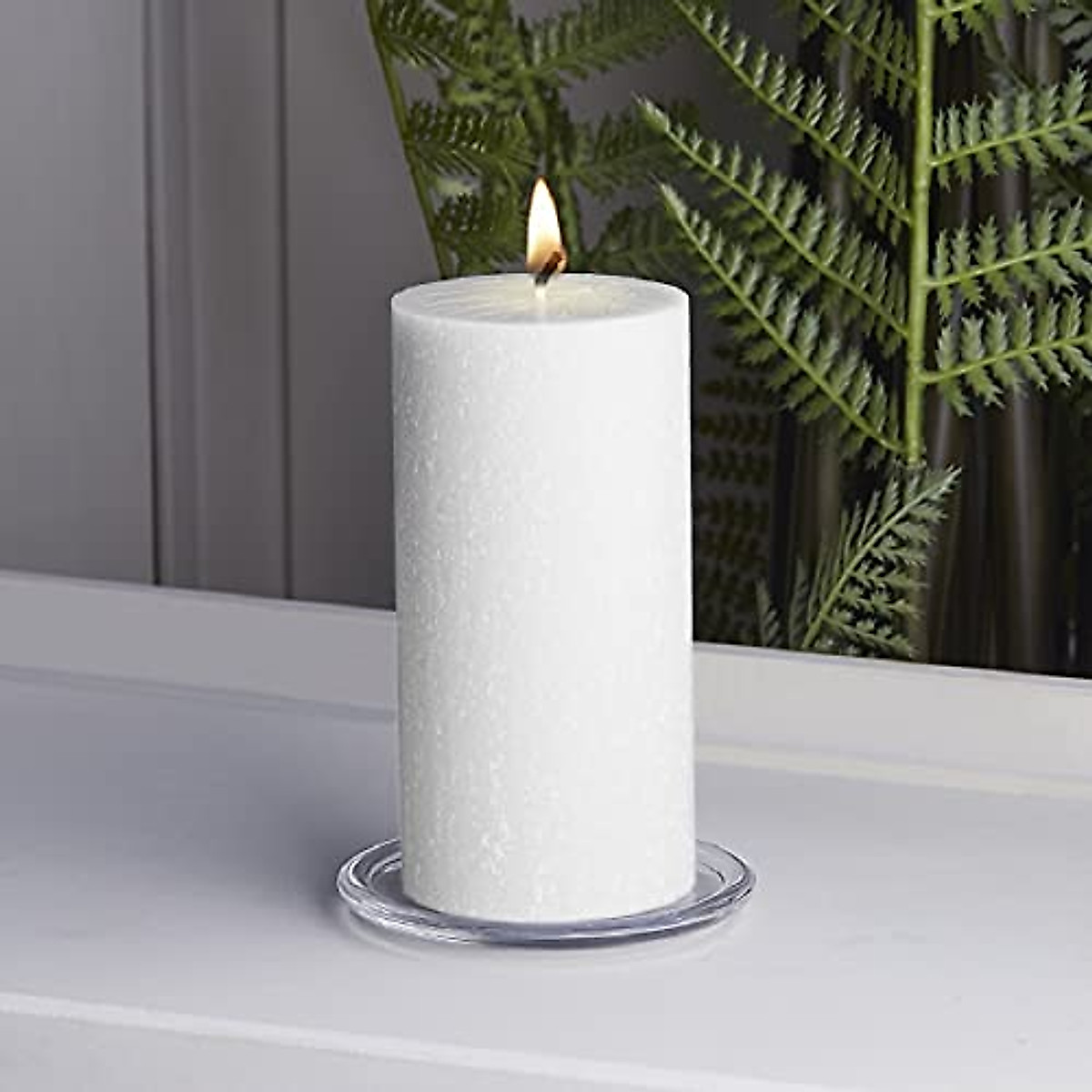 Root Candles 336147 Unscented Timberline Pillar Candle, 6-Inch, White