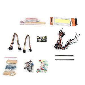 Components Kit, Electronic Component Assorted Kit, Starter Electronics Package 830‑Hole Breadboard DIY Tool for R3/MEGA2560