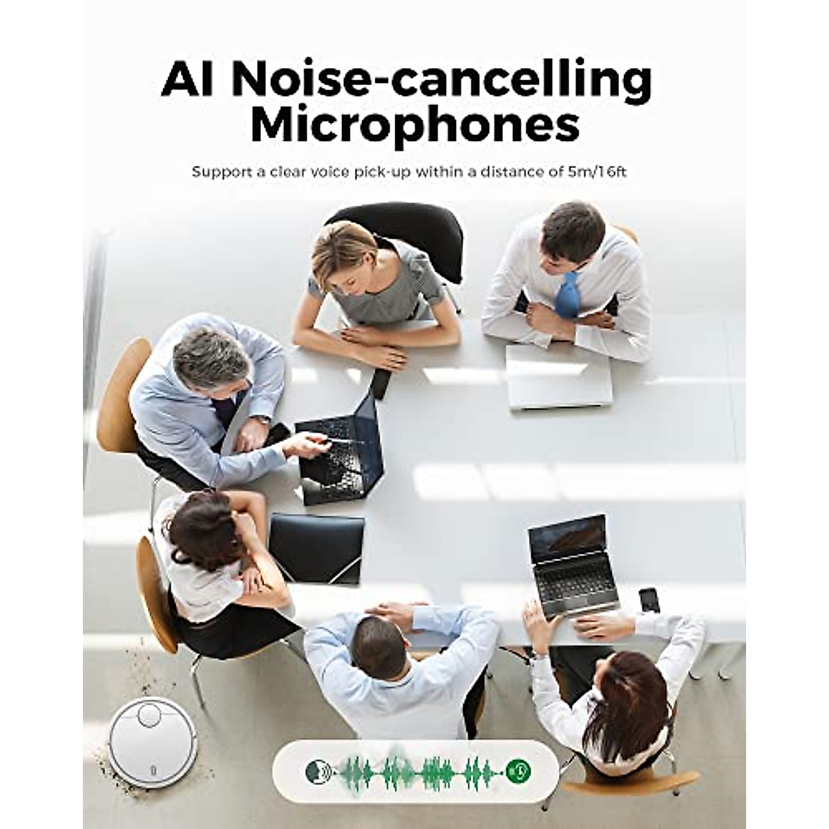 WYRESTORM 4K Webcam with AI Tracking, Auto Framing, 120° FOV, 90fps, 8X Digital Zoom, ePTZ, Dual AI Noise-canceling Mics, Conference Room Camera for Video Call, Remote Education, HD Live Streaming