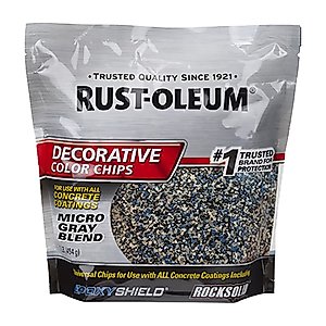 Rust-Oleum 358192 Decorative Color Chips, Micro Gray Blend, 1 lb