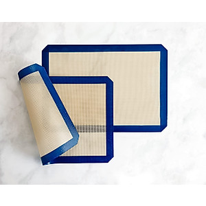 USA Pan Nonstick Silicone Half Sheet Baking Mat, Set of 2