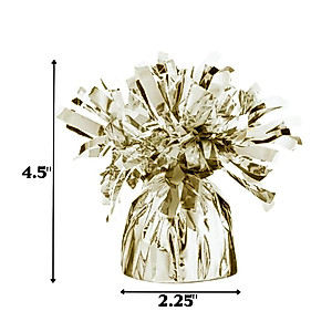 Unique Industries, Foil Balloon Weight, DIY Party Decoration, 4.5 x 2.25 x 2.25 inches - Gold
