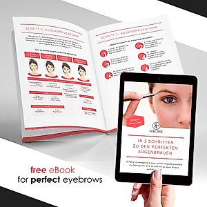 FABCARE Tweezers for plucking eyebrows with slanted tips, includes case, professional non-slip coating, high-quality tool for hair removal, suitable for men and women, precise and durable design.