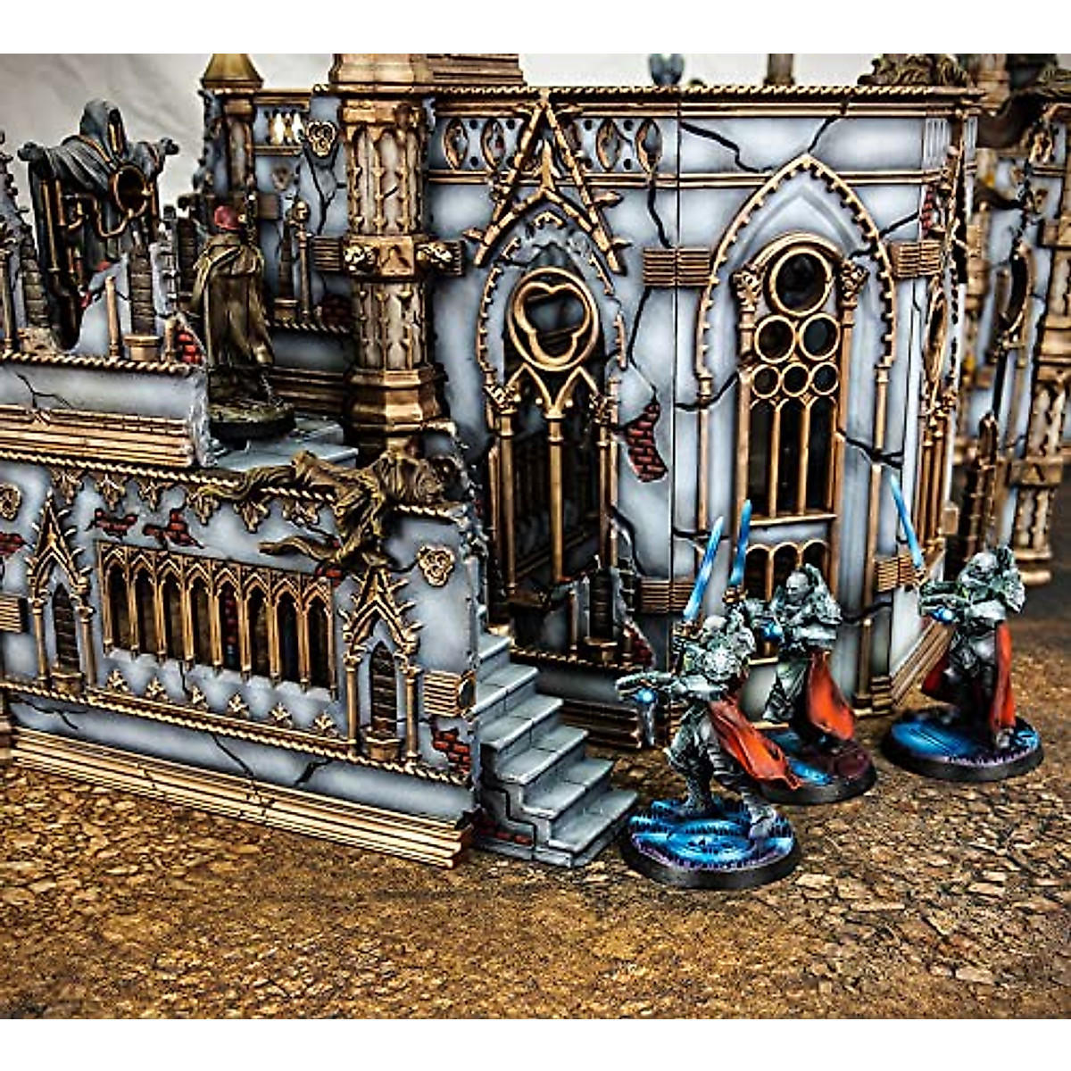 Rampart Modular Terrain Eternal Cathedral Core Set - Unpainted Fully Customizable Scaled Tabletop Terrain by Archan Studio - for Kids and Adults Ages 14+