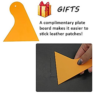 Sayopin Leather Repair Patch Kits for Furniture, Car Seats Couches and Elbow Self-Adhesive Patch Tape for Leather and Vinyl Repair, 8x11 inch Leather Sofa Repair Kits