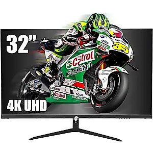YEYIAN ODRAZ 32” PC Gaming Frameless 4K UHD HDR Monitor 3840x2160 IPS Panel, 1 Billion Colors, Low Blue, 350cd/m2, 1000:1, 60Hz, 4ms, 16:9, 178°, G-Sync, FreeSync, DP/HDMI/USB, Speakers, VESA, Tilt