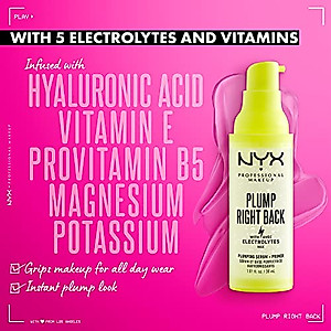 NYX PROFESSIONAL MAKEUP Plump Right Back Plumping Serum & Primer, With Hyaluronic Acid