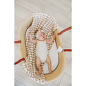 Copper Pearl Large Premium Knit Baby Swaddle Receiving Blanket Rad