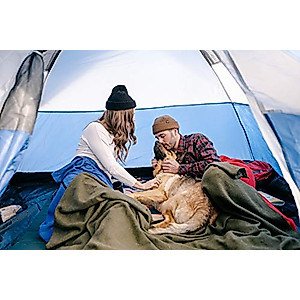 Stansport Wool Blend Camp Blankets - O.D. Green (1244)