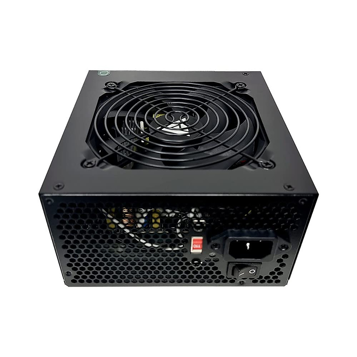 Apevia SPIRIT600W Spirit 600W ATX Power Supply with Auto-Thermally Controlled 120mm Fan, 115/230V Switch, All Protections