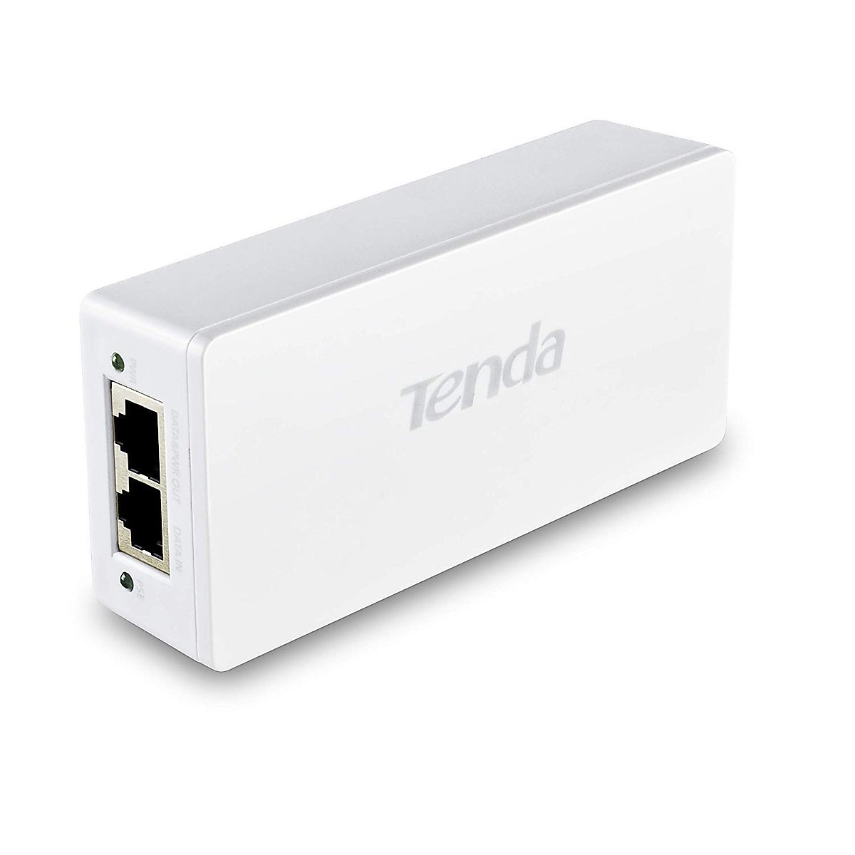 Tenda PoE Injector 48V, IEEE802.3at Gigabit PoE Injector up to 30W, Compatible with IEEE 802.3af, RJ45 Port, Passive PoE 10 / 100Mbps, Distance Up to 100 Meters, Plug and Play(PoE30G-AT)