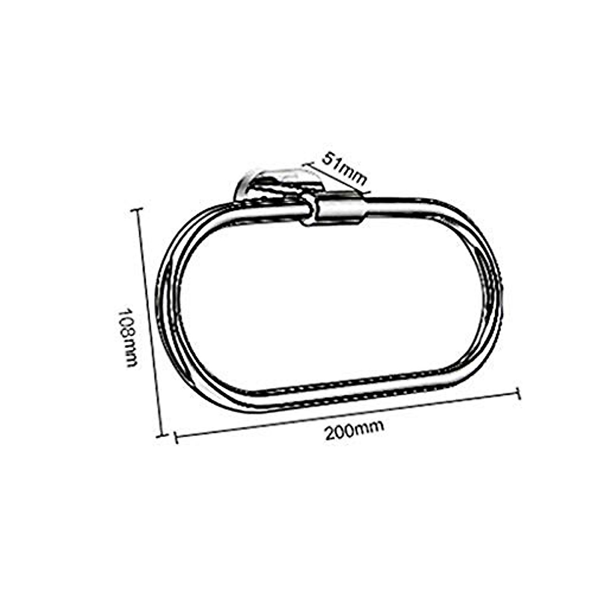 AFLHYJK All Copper Towel Rack-Bathroom Hardware Accessory Hand Towel,Wall Mounted,Oval Pedestal