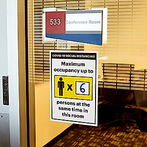 Avery Customizable Removable Wall Decals, 7" x 10", Matte White, Water Resistant Printable Labels, 3 Blank Wall Decal Stickers (61516)