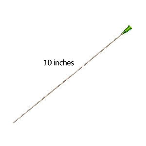 HUAHA 6 Pcs Dispensing Needle 14G x 10" with 30ml Syringe- Blunt Tip Luer Lock Super Long Needles