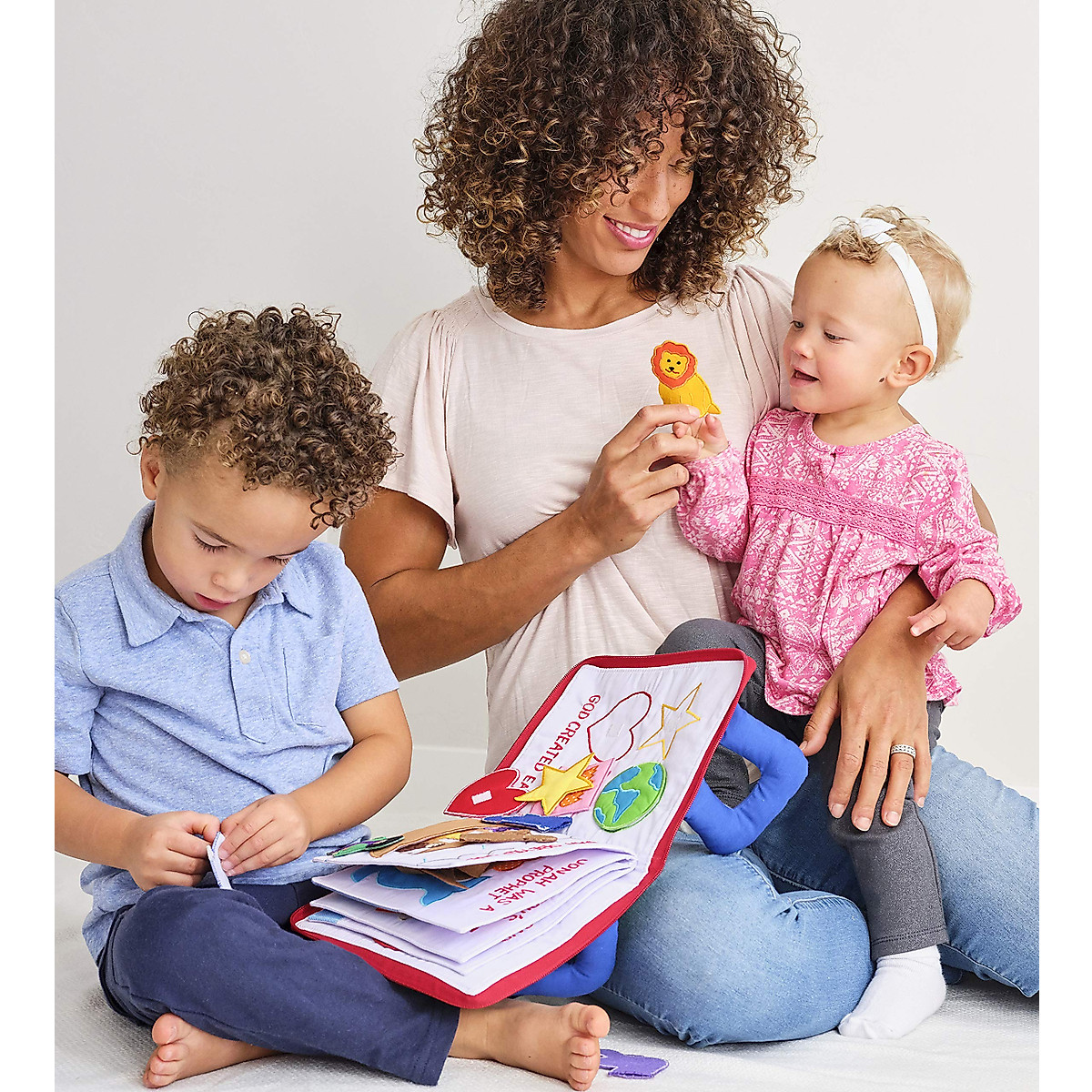 My Bible Quiet Book by My Growing Season | Interactive Fabric Activity Book for Kids | Educational Christian Toy for Toddlers & Preschoolers | Travel-Friendly and Sensory-Rich Soft Book