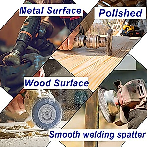 8 Pack Wire Brush for Drill, DaduoRi 3-4 Inches Wire Wheel Cup Brush Set, Drill Wire Brushes for Fast Cleaning Rust or Multipurpose Grinding (1/4" Hex Shank)