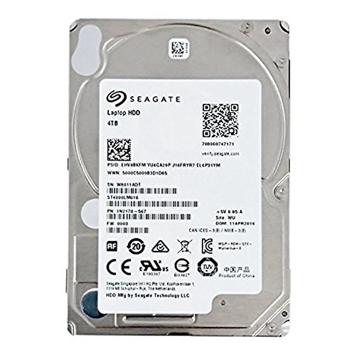 Seagate 4TB Laptop HDD SATA 6Gb/s 128MB Cache 2.5-Inch Internal Hard Drive (ST4000LM016) (Renewed)