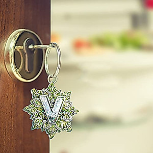 Letters Molds Resin 26 Molds Keychain Alphabet Molds Silicone for Resin Molds Home DIY Rolling Tray Cover (Blue, One Size)