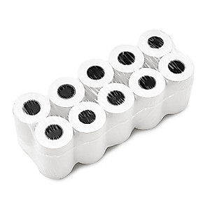 (5 Packs of 10 Rolls) 2 1/4 x 55 thermal paper rolls (50 Rolls) Specially made for Clover Flex Mini, Square Terminal, Ingenico VX 520, PMC05262 Credit Card Receipt Paper