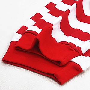 Tphon Girls Christmas Pajamas Toddler Boy Kids Holiday Pajamas Set Santa PJS Winter Sleepwear Children Clothes(Red,2T)