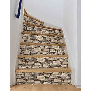 NuWallpaper NU2065 Hadrian Stone Wall Peel & Stick Wallpaper, Brown