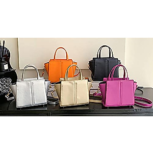 Crossbody Bags for Women Soft PU Leather Fashionable Small Tote Handbag Satchel Purses 2023