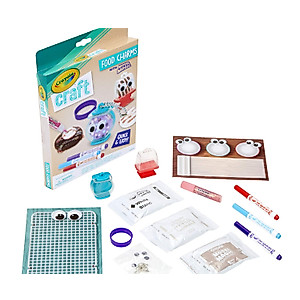 Crayola Craft Food Charms, DIY Kit for Kids, Keychain Charms Craft, Model Magic Set, Toys & Gifts for Kids, Ages 5, 6, 7, 8