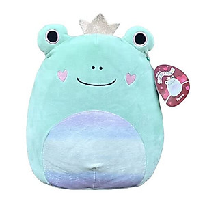 Squishmallows 11" Fenra The Frog with Crown and Heart