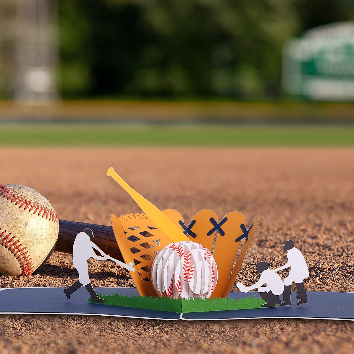 CUTE POPUP - Father's Day Card, Baseball Pop Up Card, Sport Pop Up Card, Baseball Birthday Card, Father's Day Pop Up Card, Perfect Present for Dad, Grandpa, Friends or any Occasion