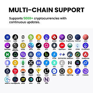 OneKey Pro Crypto Hardware Wallet - 4 EAL 6+ Highest Security Chips, 5000＋Coins & NFT, Anti-Tamper 3.5" Touchscreen, HD Camera & Bluetooth, Fingerprint Unlock, Cold Storage for BTC, ETH, SOL, BNB...