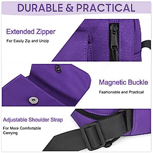 VASCHY Small Messenger Bag, Lightweight Casual Crossbody Sling Shoulder Side Bag for Women for Work/Travel/Daily Purple