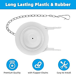 Hibbent 2 Pack 3-inch Universal Toilet Flapper Replacement, Compatible with American Standard Toilet Tank Flapper, Toilet Stopper Flapper Water Saving, High Performance, White