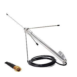 HYS 433Mhz 3dbi Omni Antenna 50 Ohm GSM Aerial W/3M(9.8ft) RG58 Coaxial Cable SMA Male Plug and Mounting Bracket