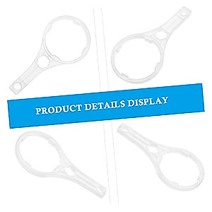 ULTECHNOVO Tools 10pcs 10 Wrench Wrenches Home Household Filtration System Wrench Under Sink Water Filter Tool Wrench Plastic White Filter Canister Spanner