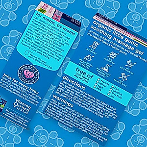 Mommy's Bliss Organic Little Gums Soothing Massage Gel Day and Night Combo Helps with Tender Age Months + Sugar Free 2 - 0.53 Oz Tubes, mild, sweet flavor, 2 Count(Pack of 1)